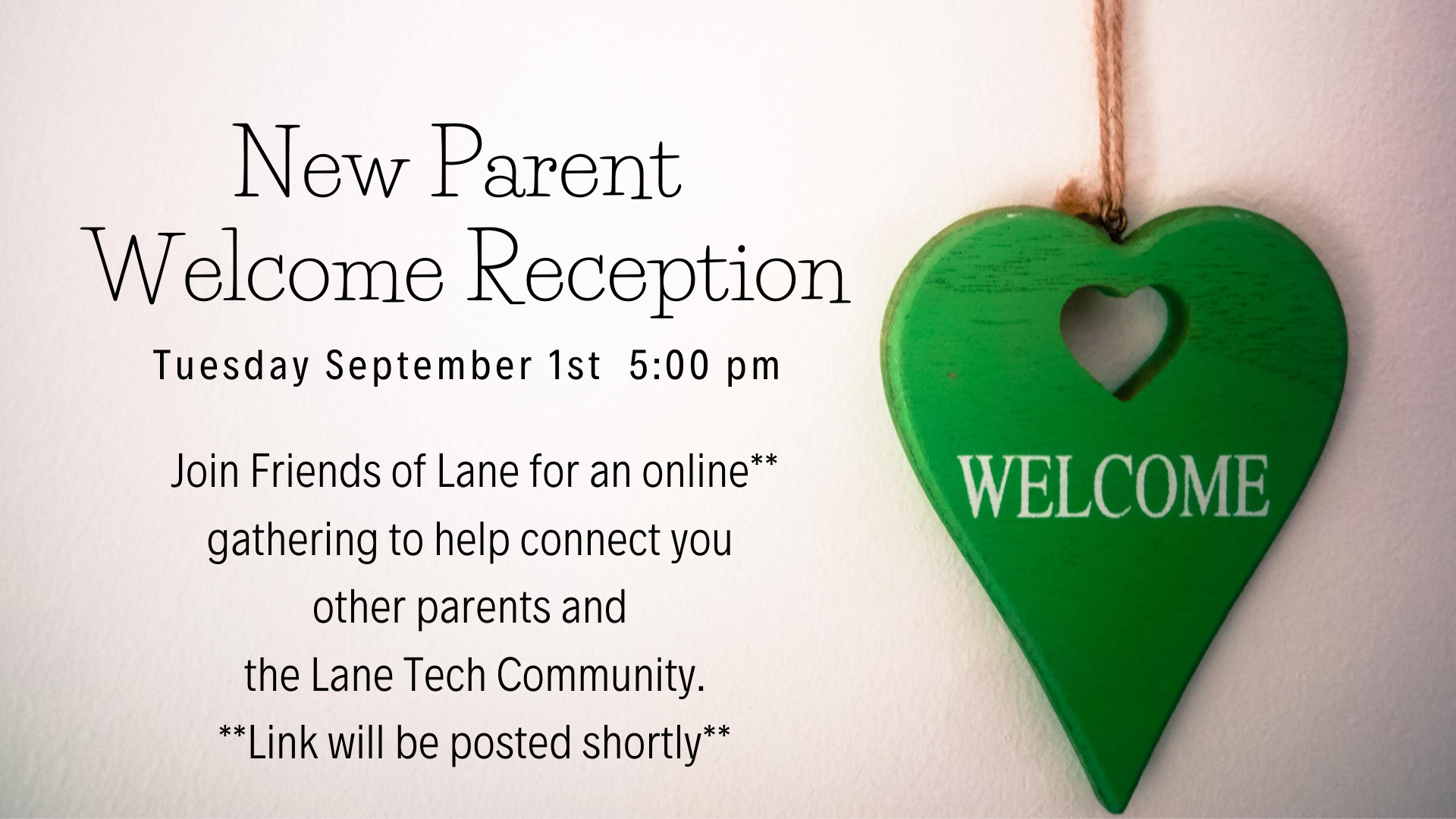 September 1- Welcome Party | Class of 2024